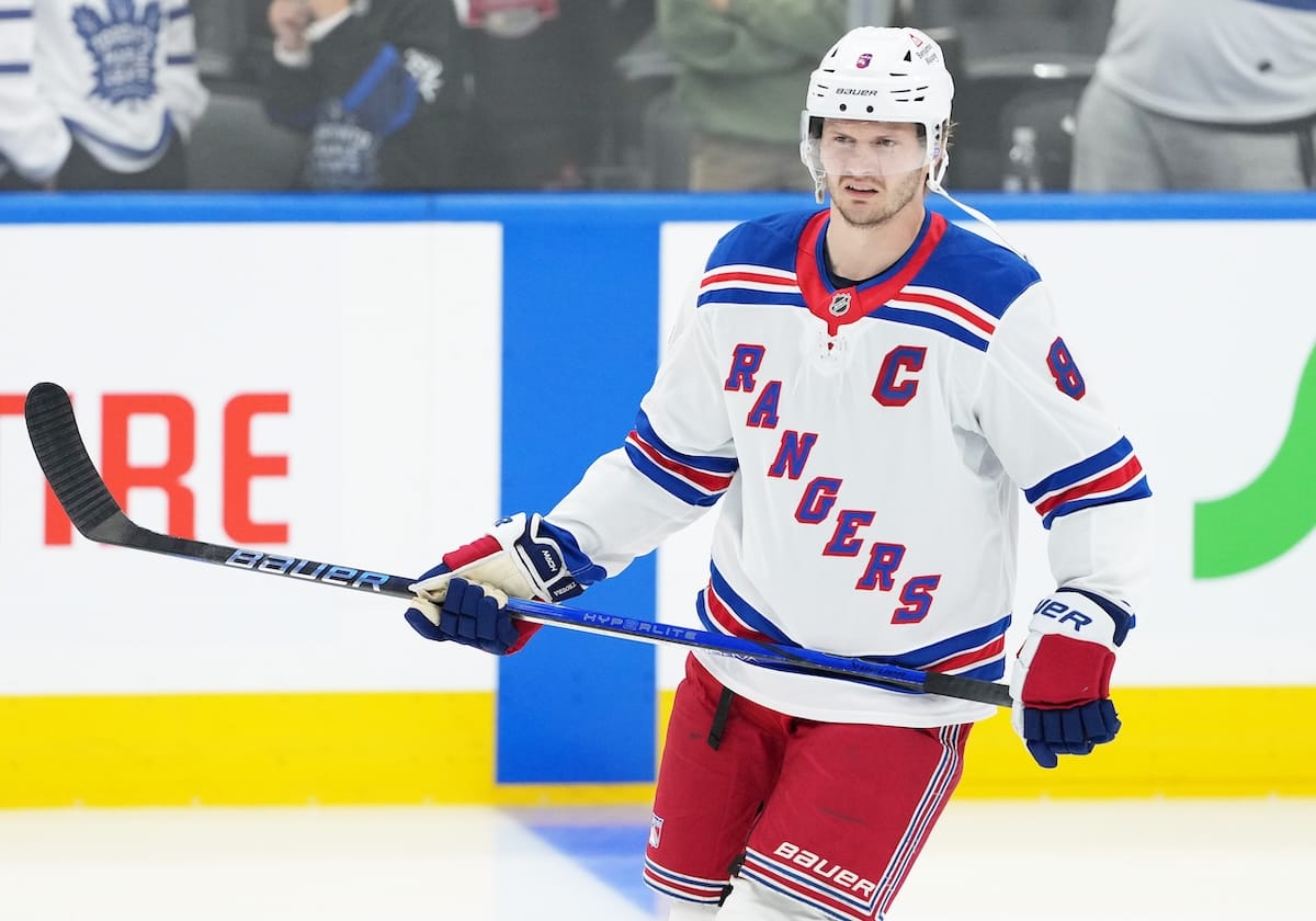 Rangers' Captain Jacob Trouba Traded to Ducks for Urho Vaakanainen ...